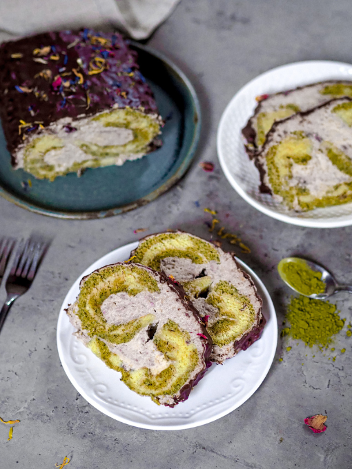 Matcha mramorová roláda | HappyPower